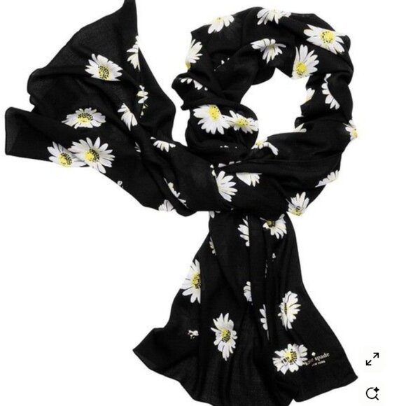 kate spade | Accessories | Kate Spade New York Falling Daisy Long Scarf ...